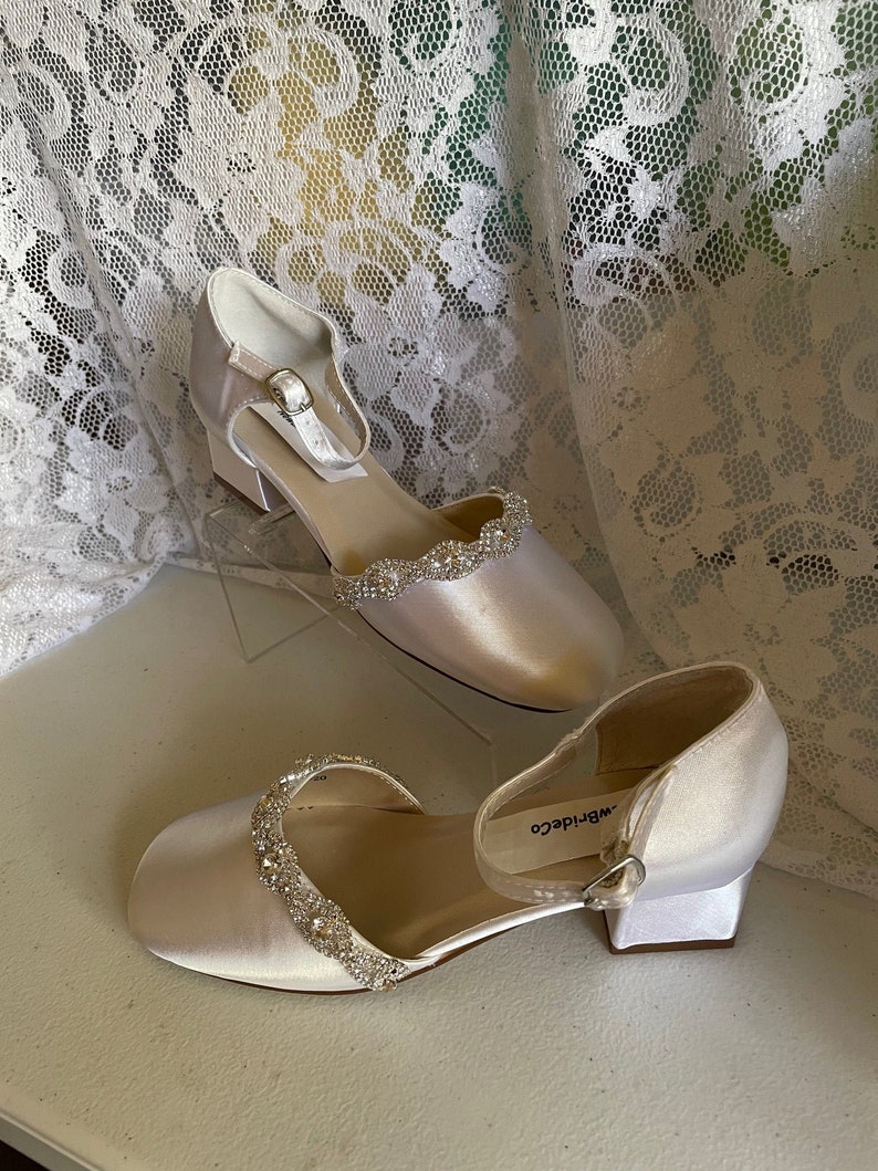 Bling Communion Shoes White or Ivoryflower Girl Bling White - Etsy