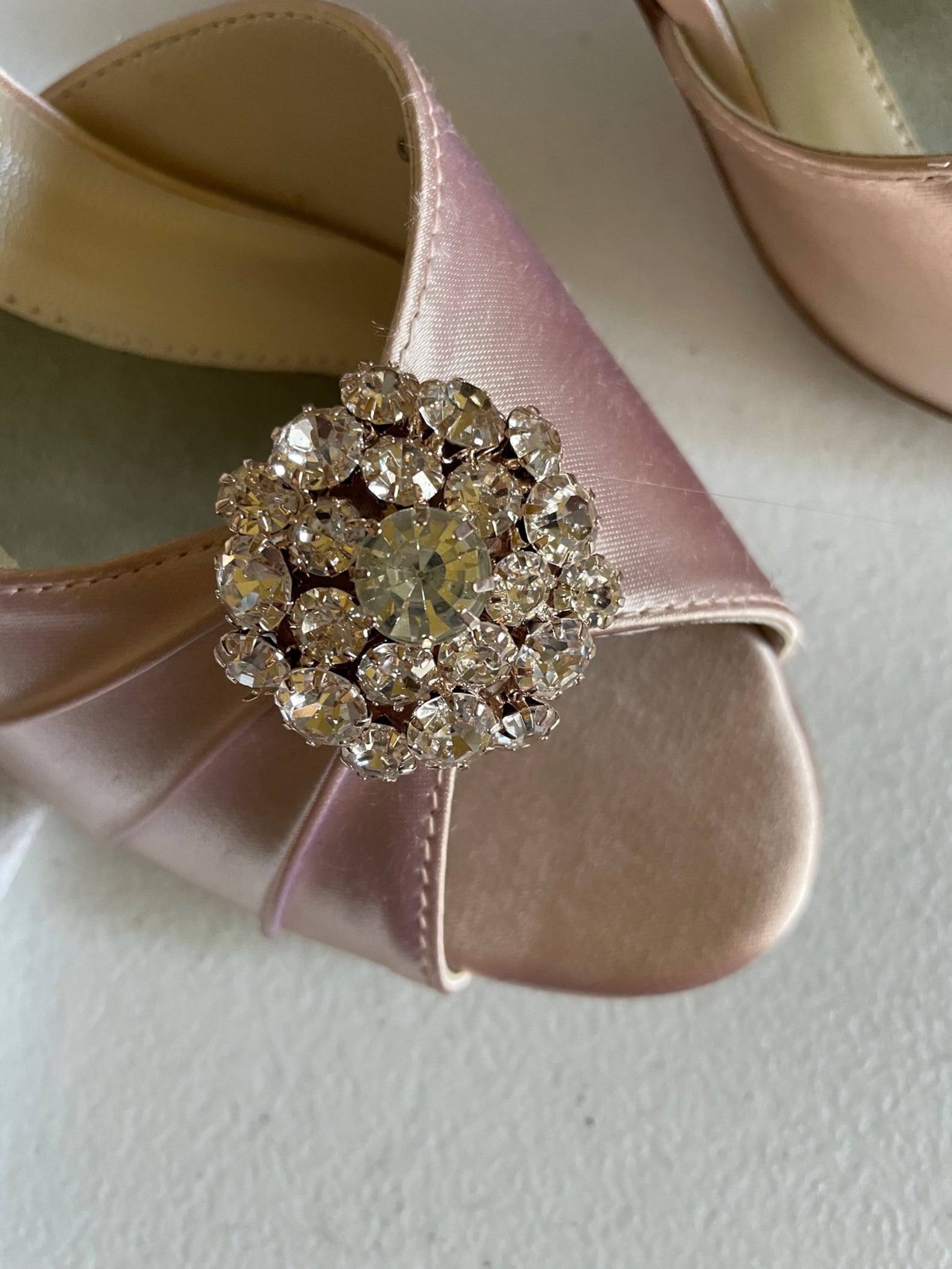 Rose Gold Heels Blingrose Gold Bling Shoesrosegold Crystals - Etsy