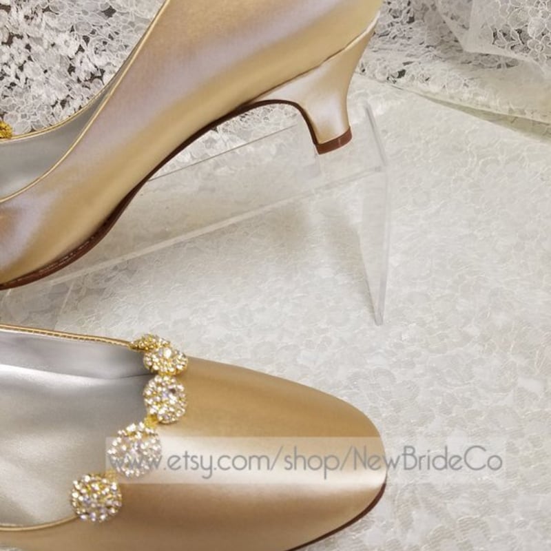 Closed Toe Gold Heel - Etsy