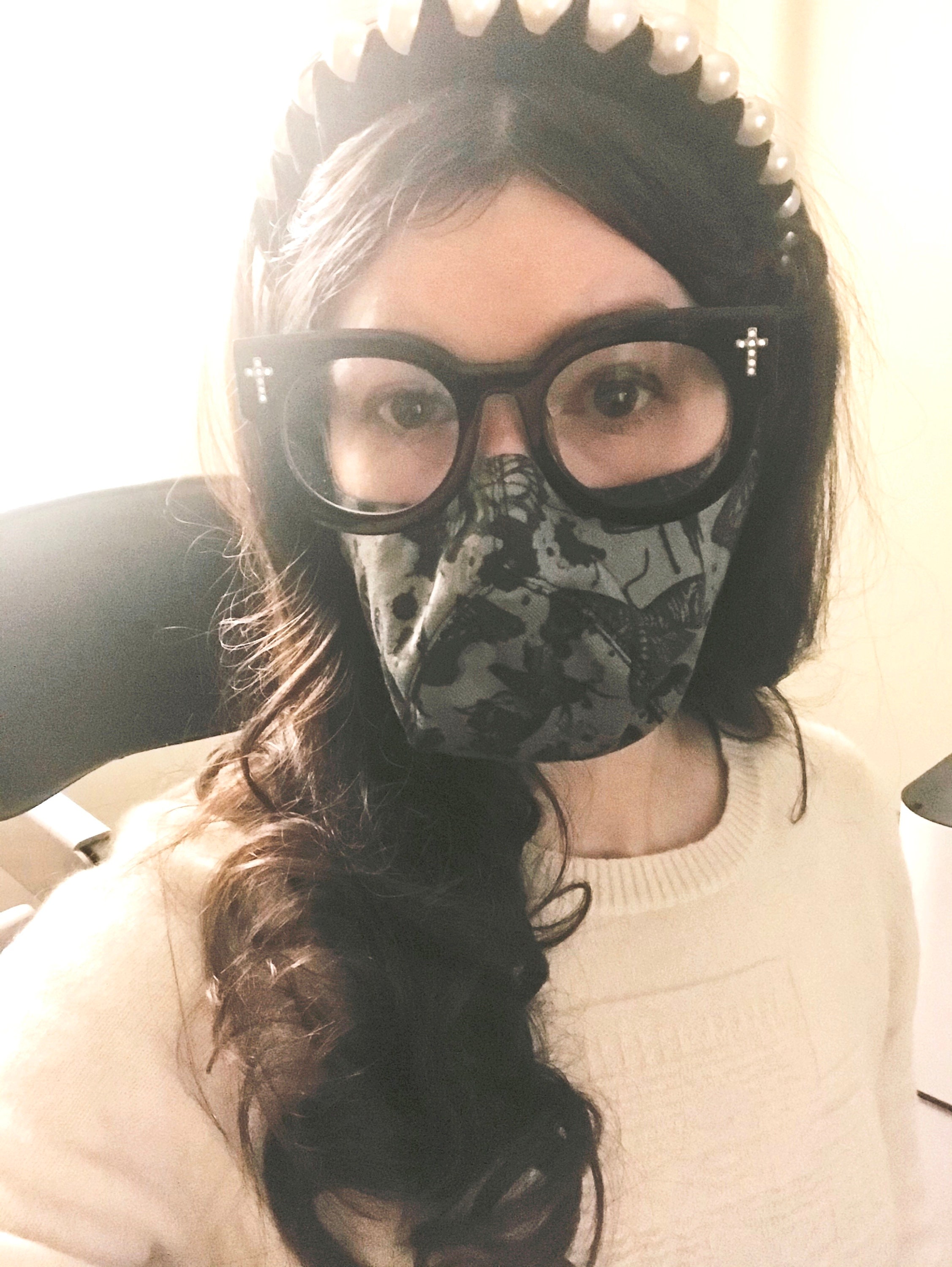 Fitted Organic Cotton Aurelian Butterfly Moth Mask With Adjustable ...