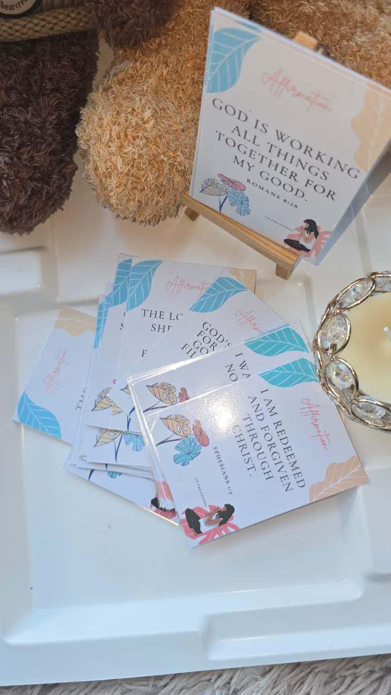 Christian Affirmation Cards Printable, Bible Verse Cards for Anxiety ...