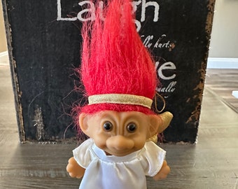 Vintage Russ Troll Doll, Cheerleader Troll, Red Hair Tolls 5", Item ...