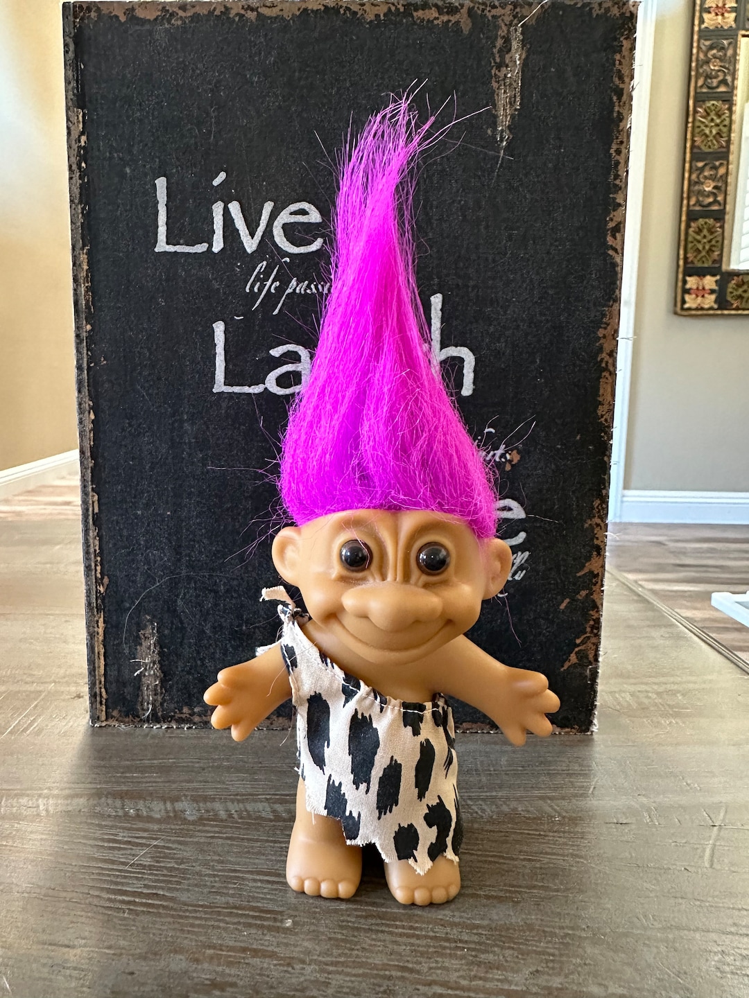 Vintage Russ Troll Doll, Cave Man Troll 5", Purple Hair Tolls, Item ...
