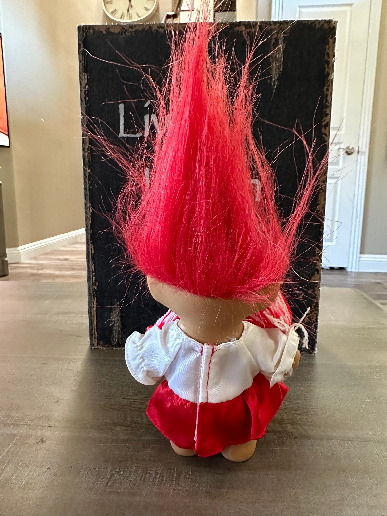 Vintage Russ Troll Doll, Cheerleader Troll, Red Hair Tolls 5", Item ...