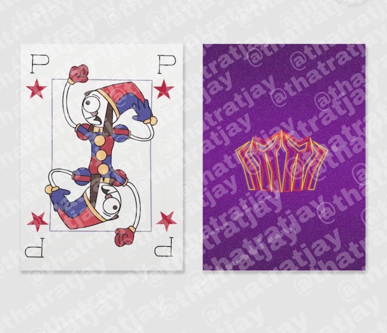 The Amazing Digital Circus Playing Cards PREORDER - Etsy