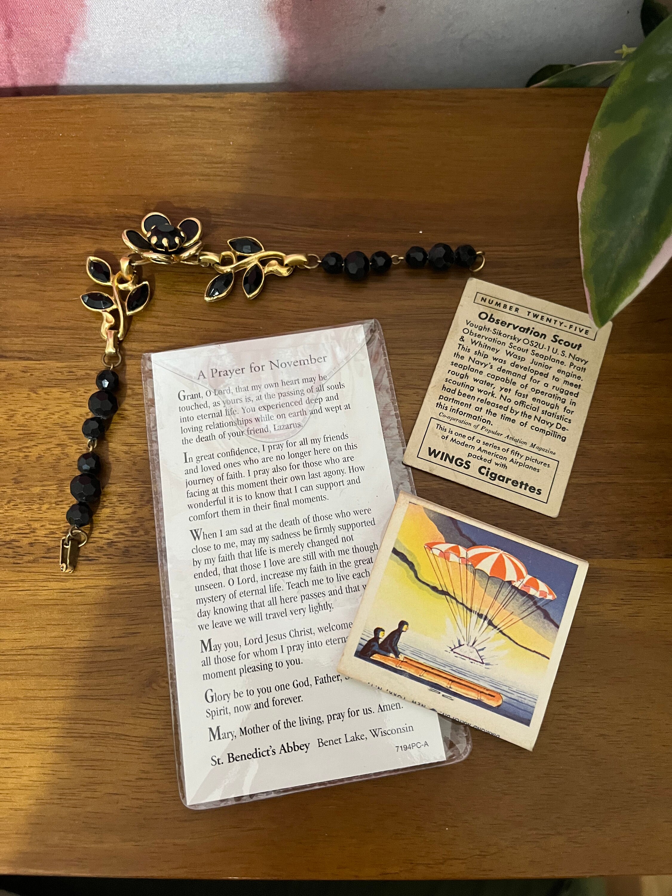 Things #3 Religious Ephemera Prayer Card Vintage Matchbook Airplane ...