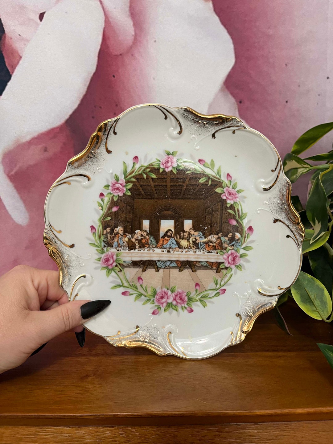 Vintage the Last Supper Decorative Plate - Etsy