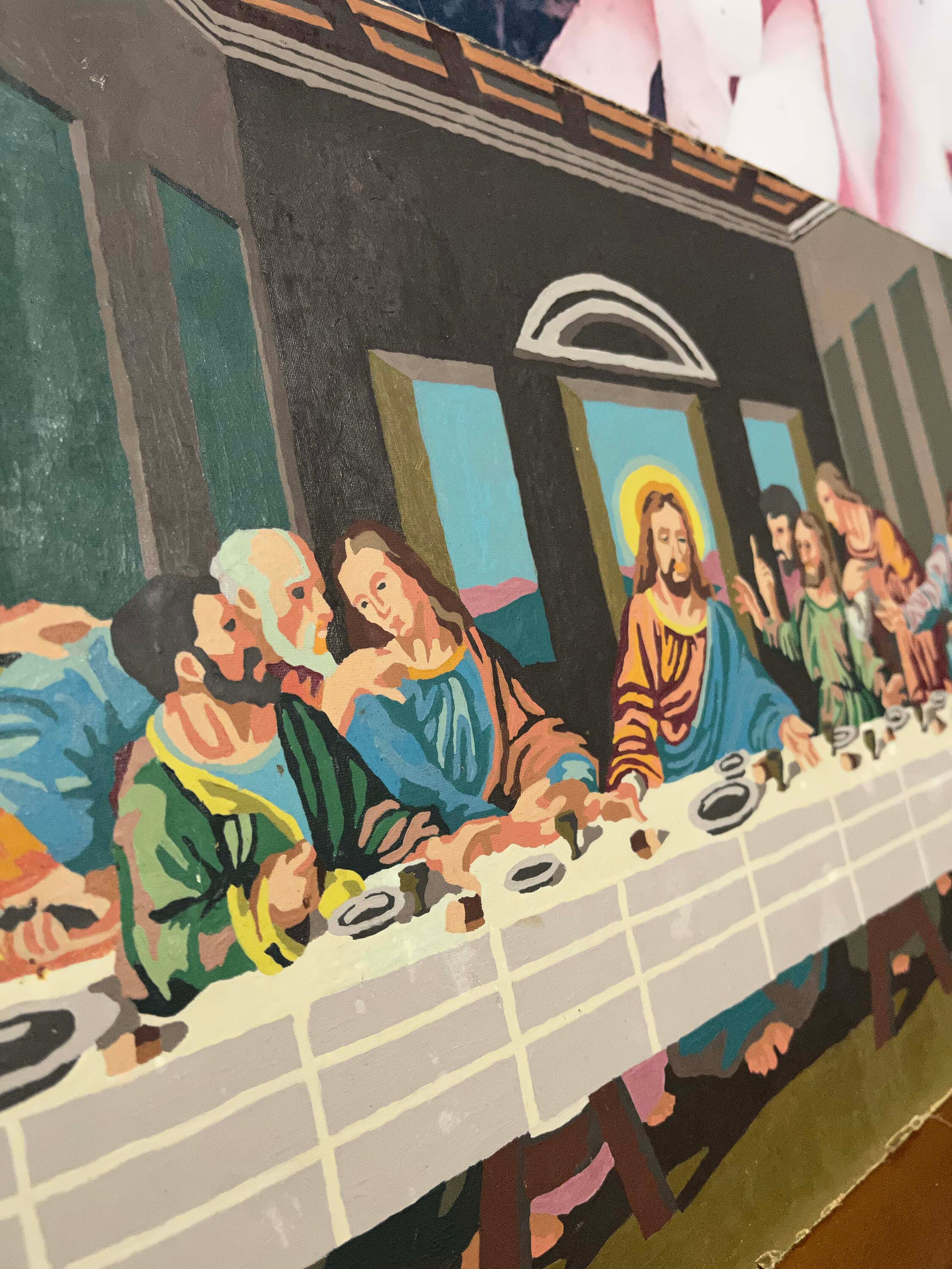 Vintage Large the Last Supper Paint by Numbers - Etsy