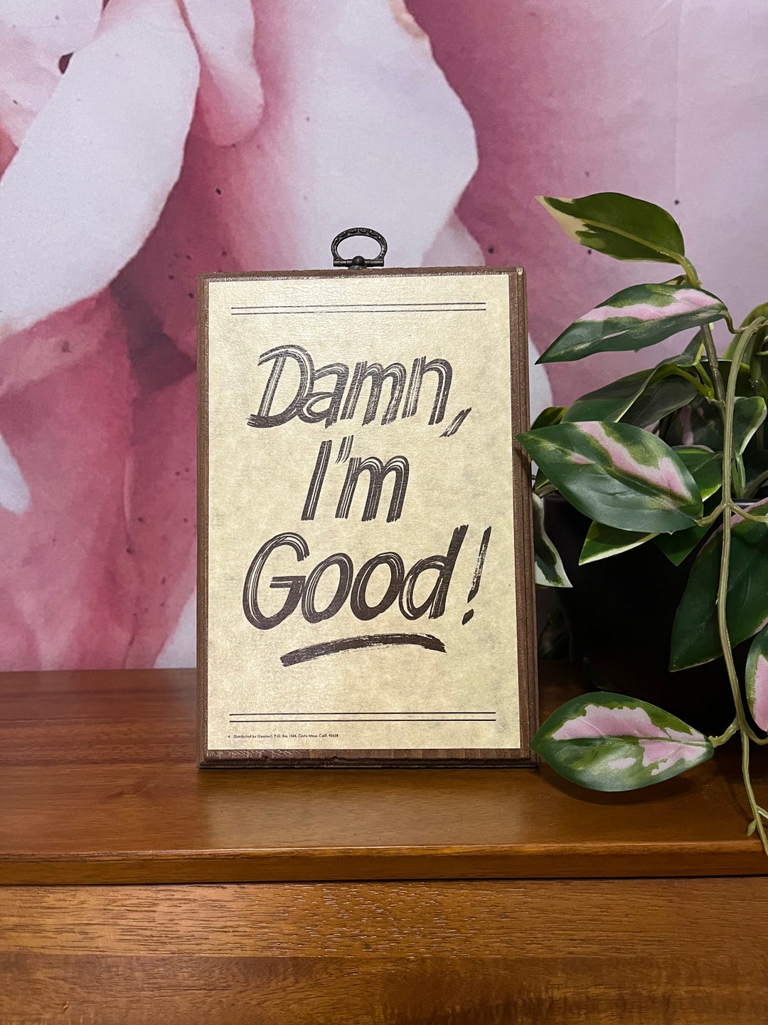 Vintage Wooden Damn, I'm Good Sign - Etsy