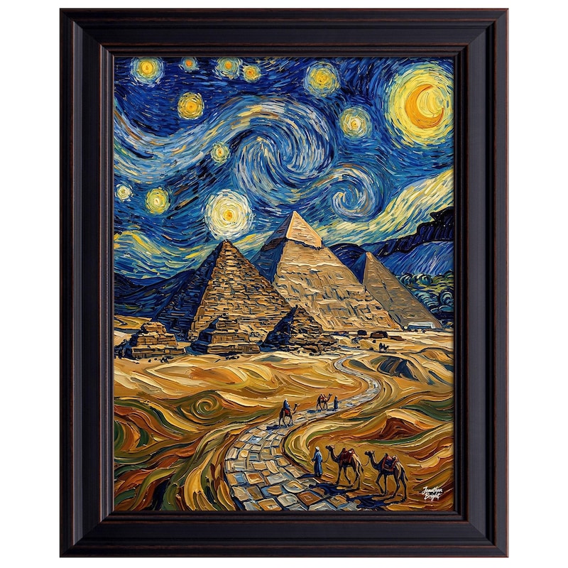 Cairo Pyramid Poster - Etsy