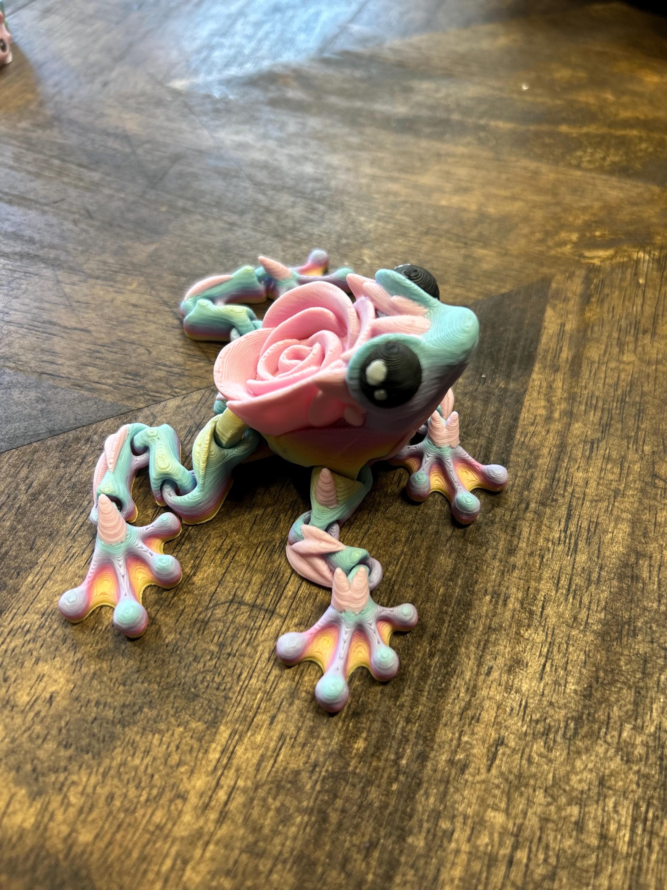 3D Articulated Rose Frog - Etsy