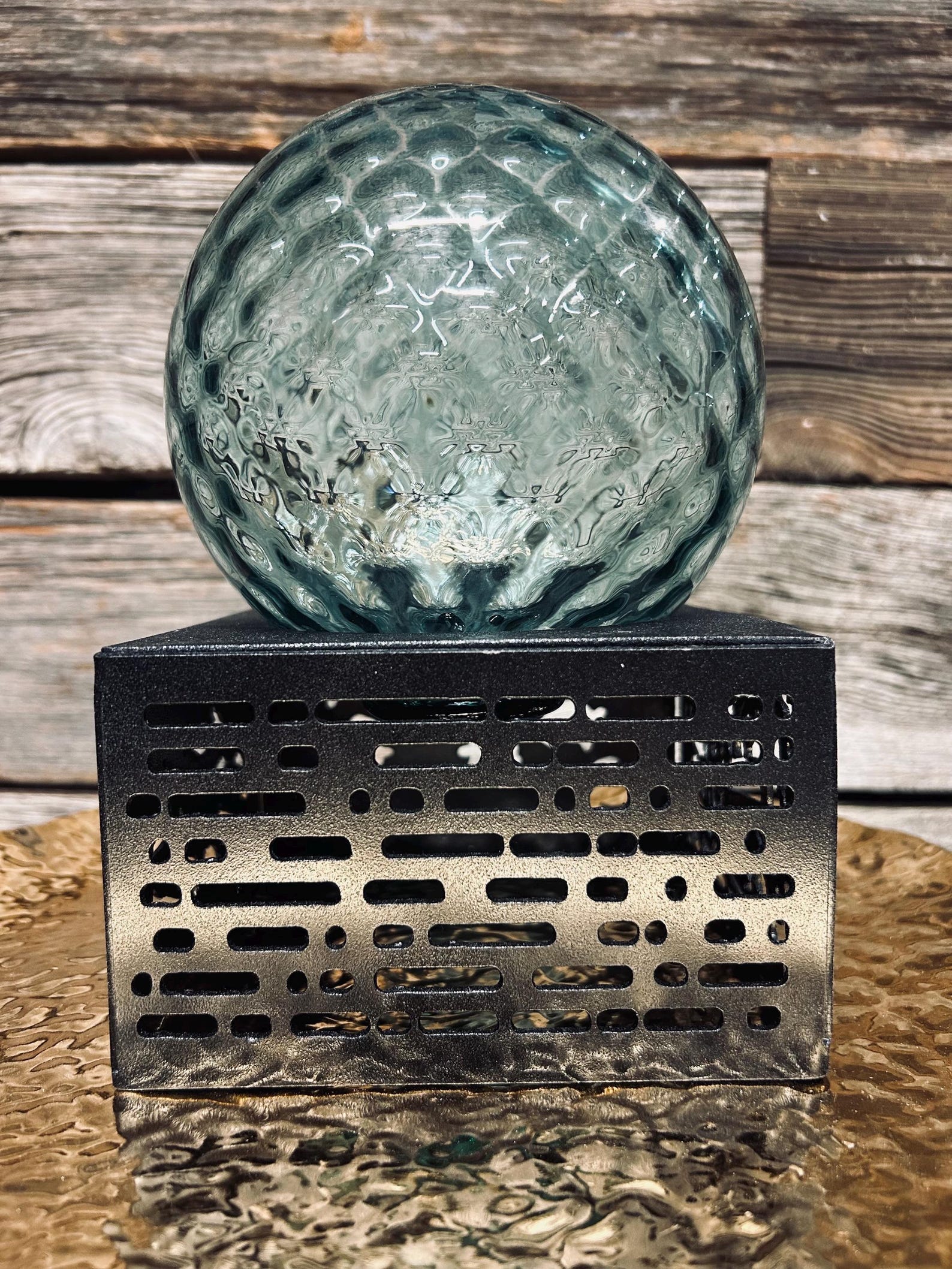 Metal Globe Sphere Glass Float Holder - Etsy