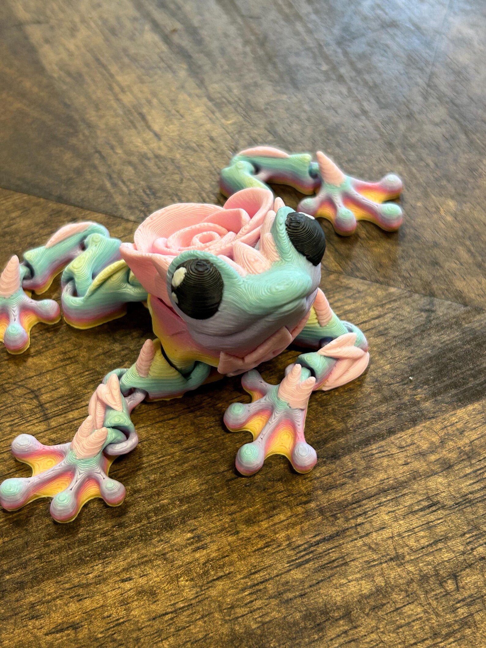3D Articulated Rose Frog - Etsy