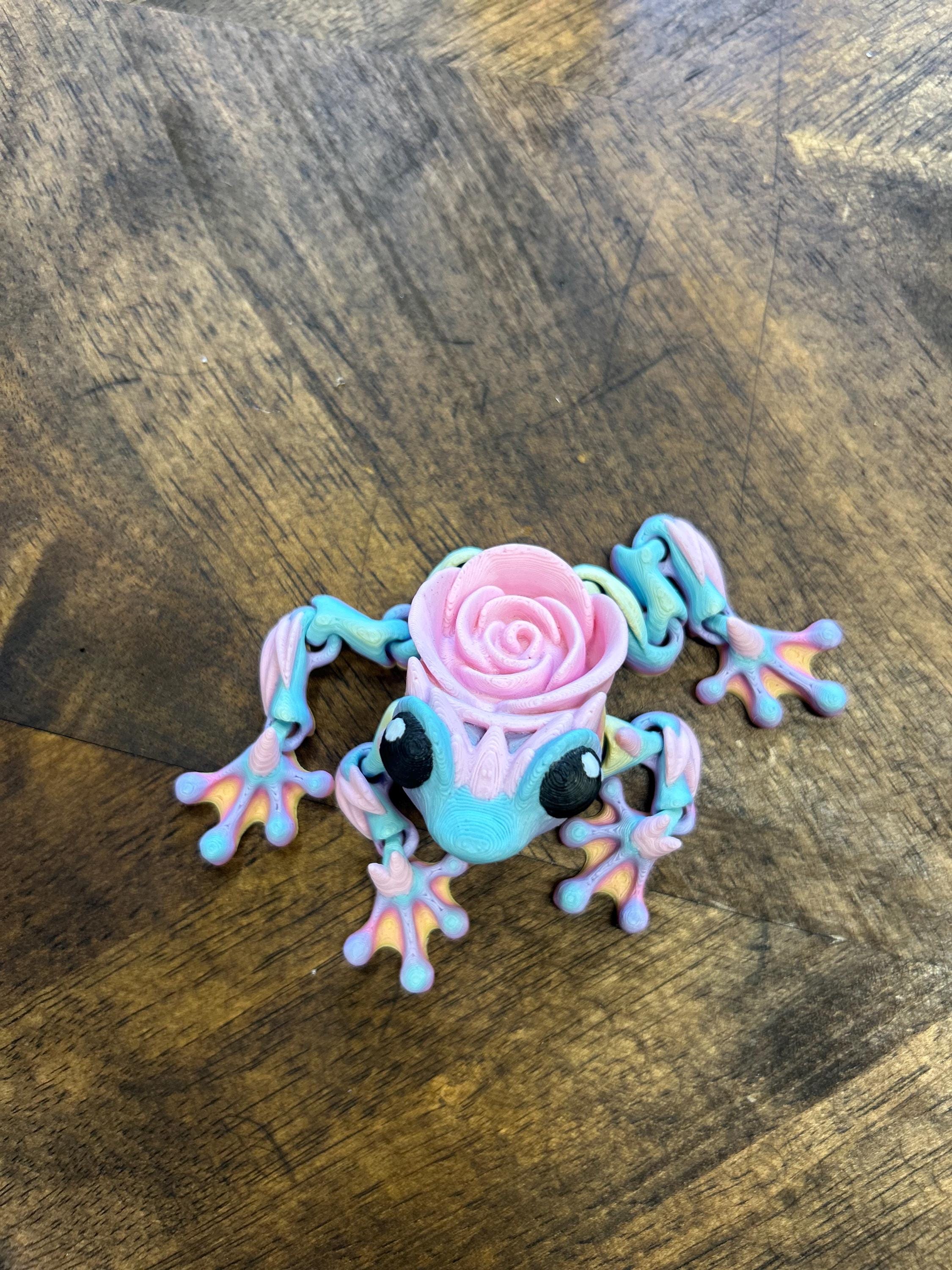 3D Articulated Rose Frog - Etsy