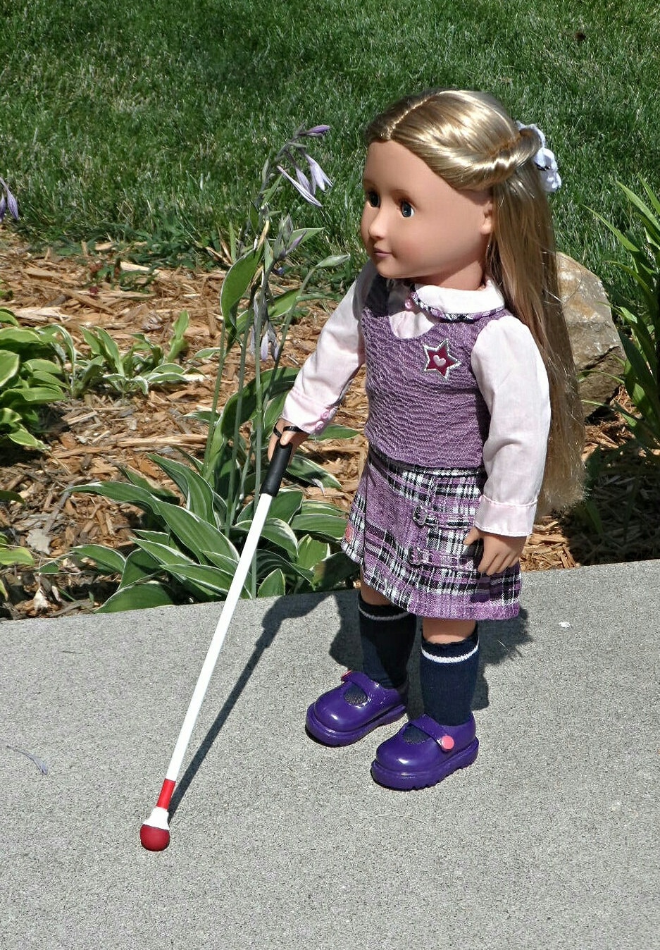 Blind Training Cane or Low Vision Cane W/ Red Ball Tip for - Etsy