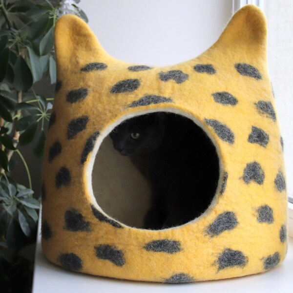 Leopard Cat Bed - Etsy