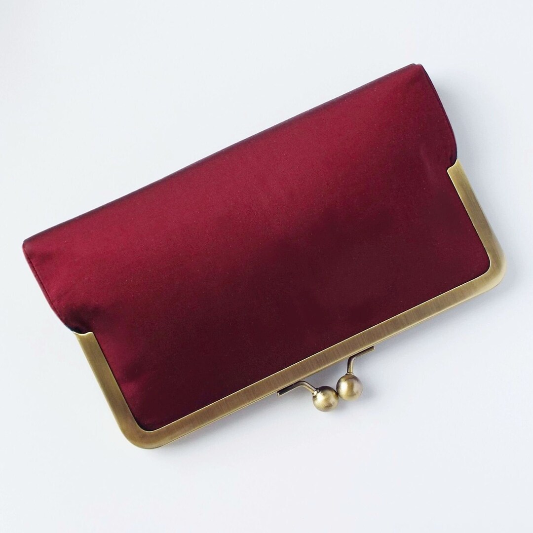 Burgundy Red Evening Clutch Bag for Special Occasion, Personalised ...