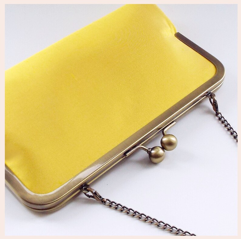 Yellow Evening Bag Wedding Clutch Bag Personalised Purse for - Etsy