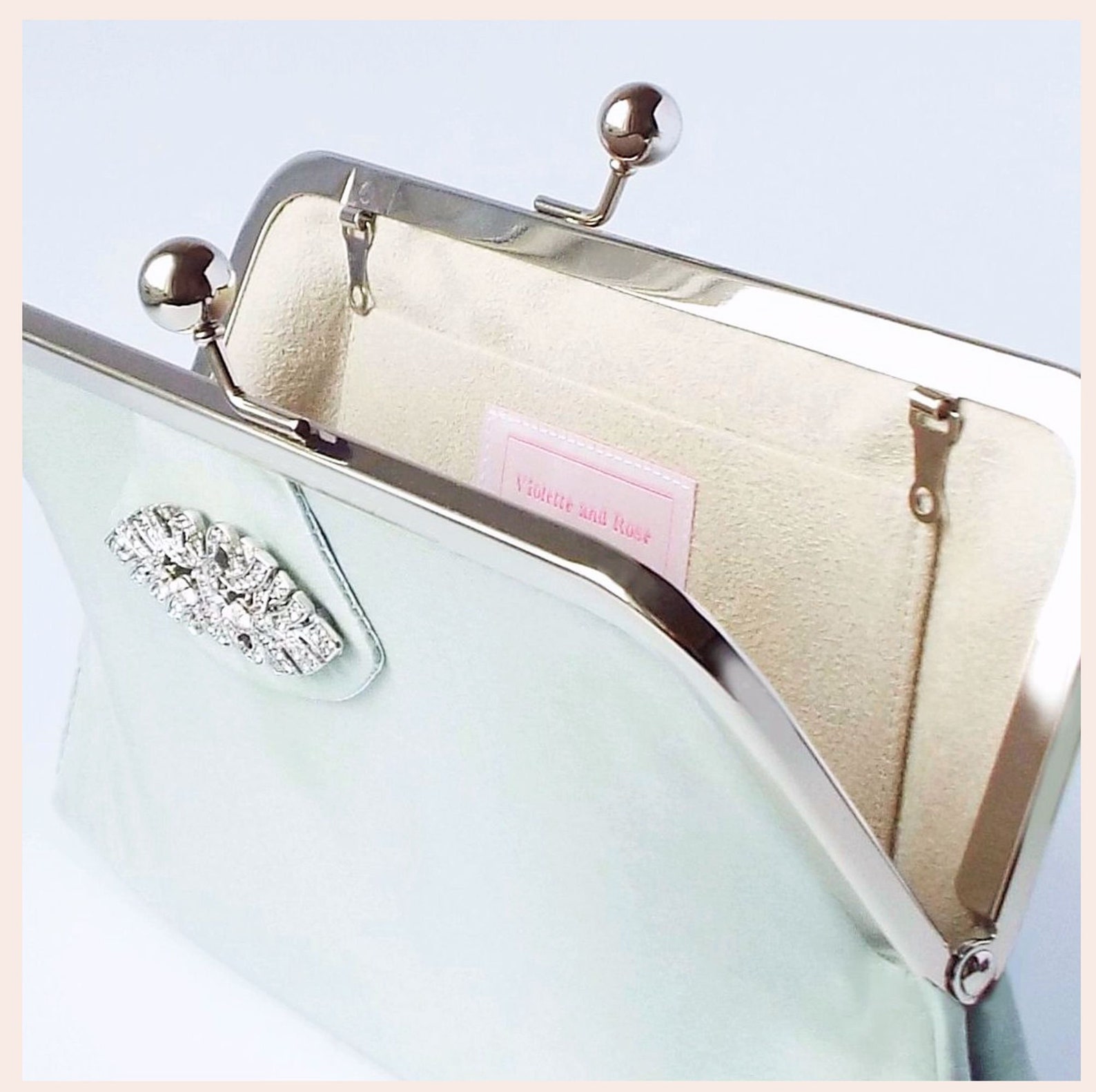 Clutch Purse, Evening Bag, Sage Green Clutch Bag With Chain for Art ...