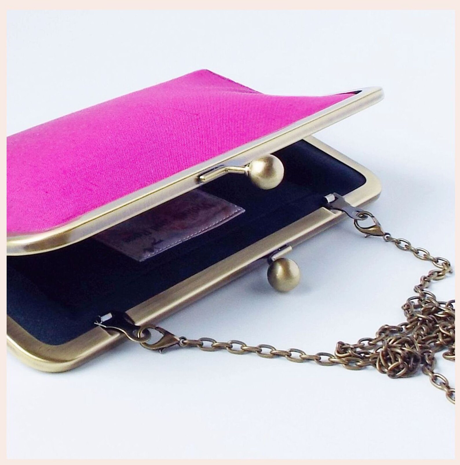 Pink Evening Bag Fuchsia Clutch Purse Wedding Clutch Bag - Etsy