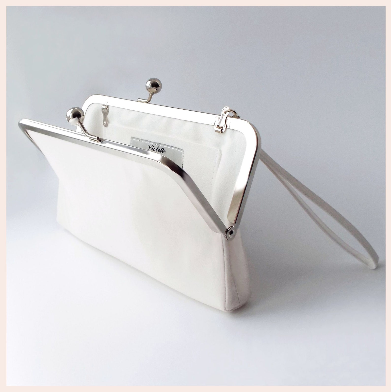 Personalised Bridal Clutch Ivory Wedding Purse for the Bride - Etsy
