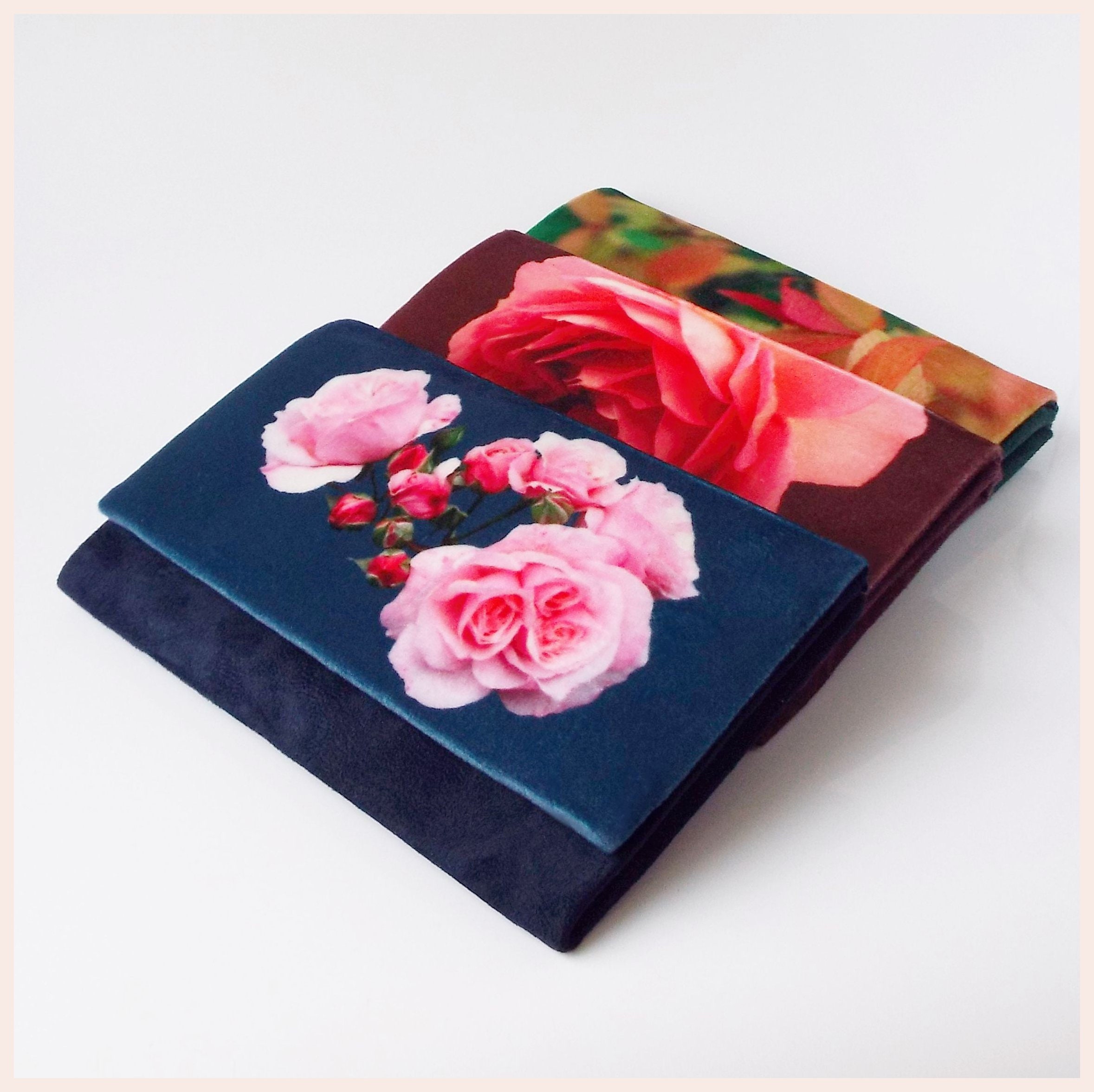 Evening clutch red velvet purse burgundy bag with rose | Etsy