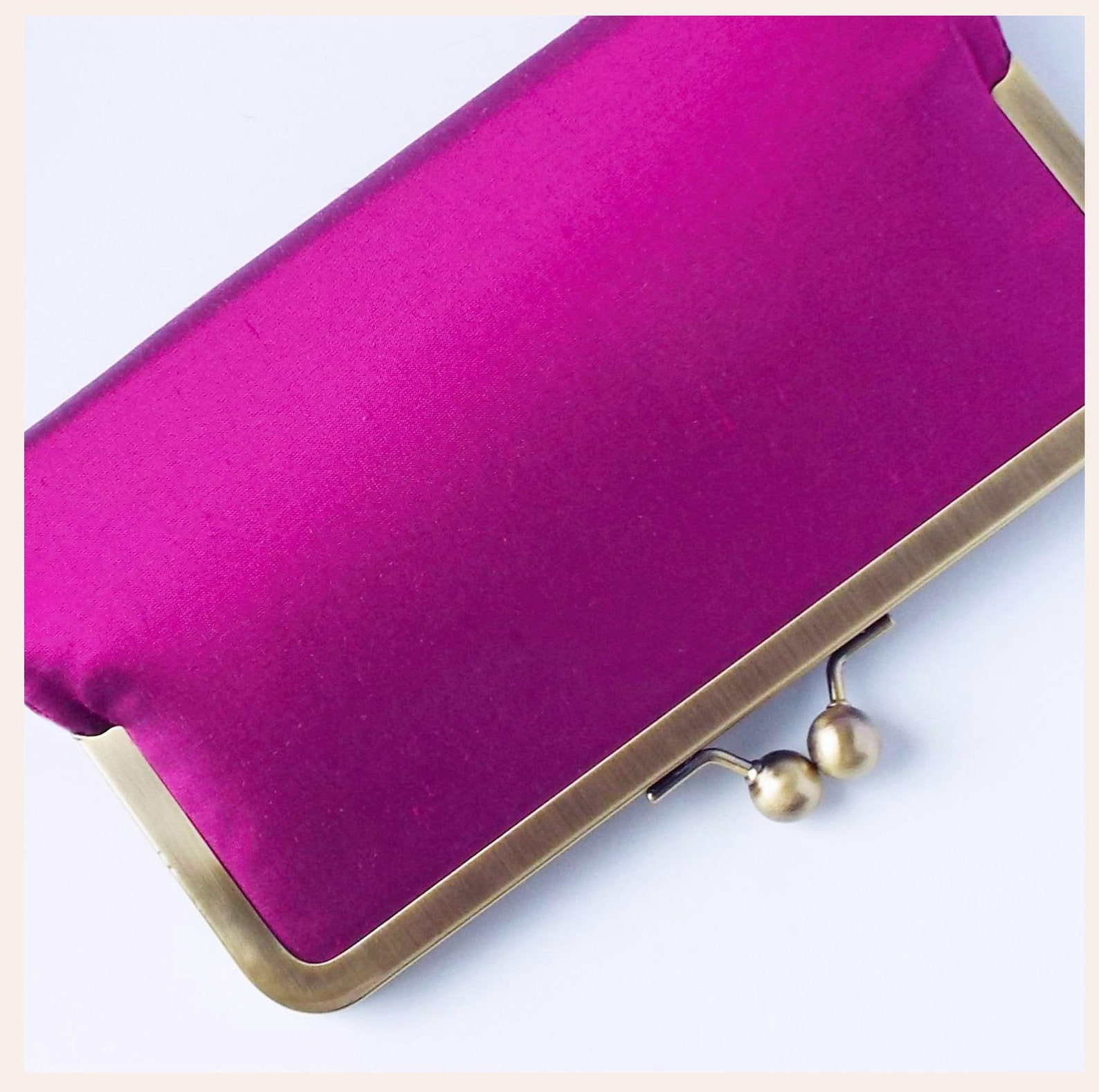 Pink Evening Bag Fuchsia Clutch Purse Wedding Clutch Bag - Etsy