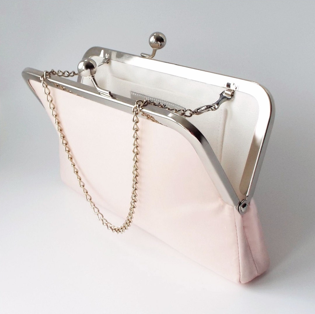 Pale Pink Clutch Bag for Wedding Bridal Clutch Purse - Etsy