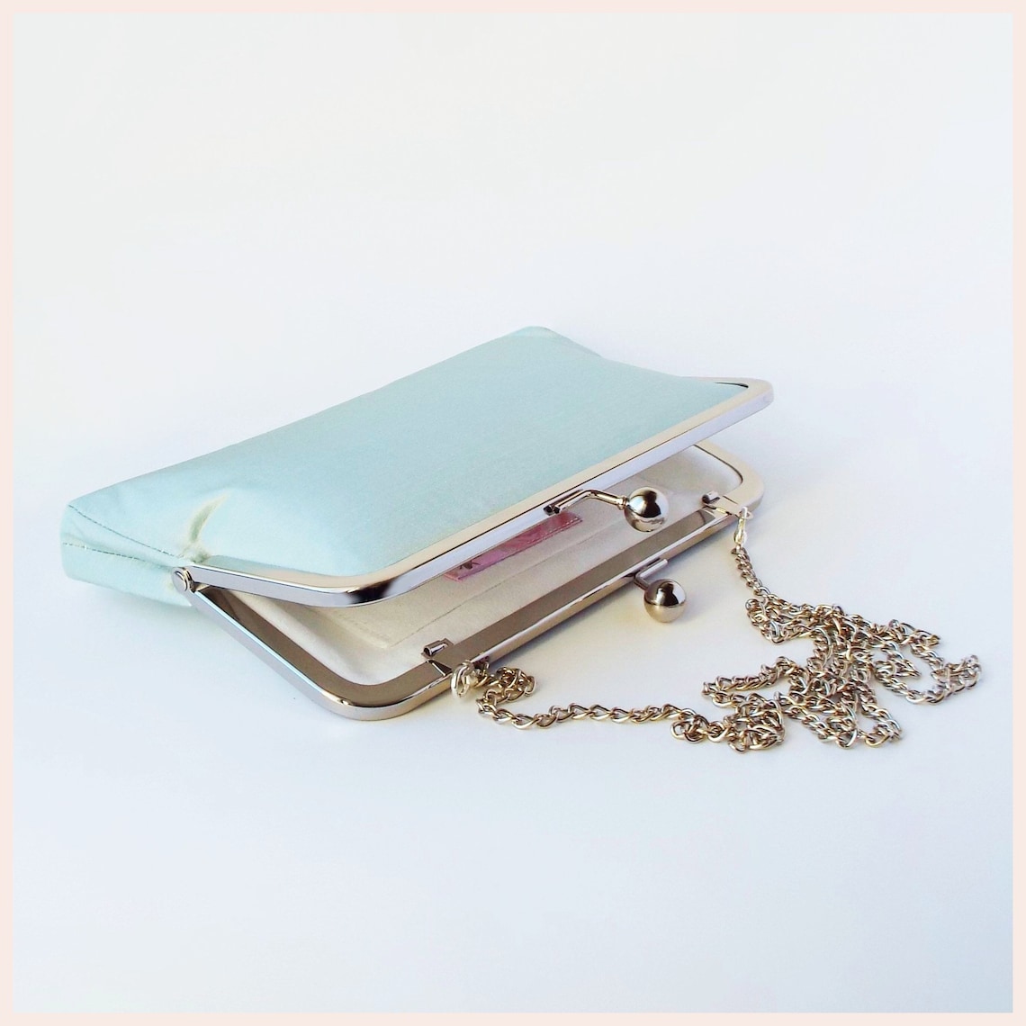 Clutch bag duck egg blue clutch purse light blue bridesmaids | Etsy