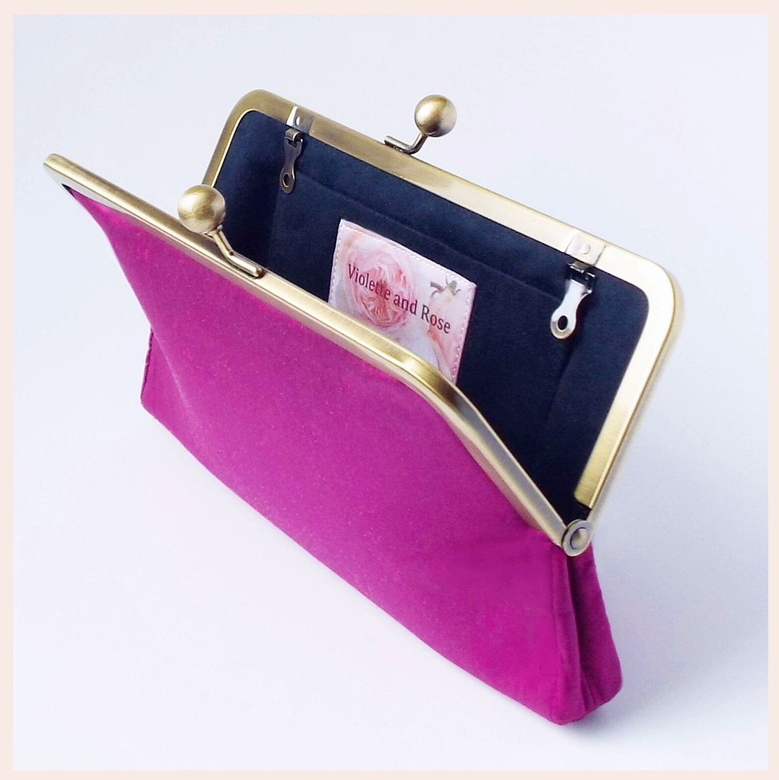 Pink Evening Bag Fuchsia Clutch Purse Wedding Clutch Bag - Etsy