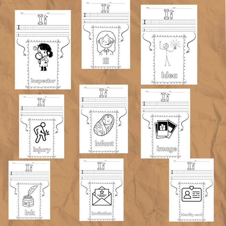 Letter I Worksheets | Coloring PDF | Phonics & Beginning Sounds ...