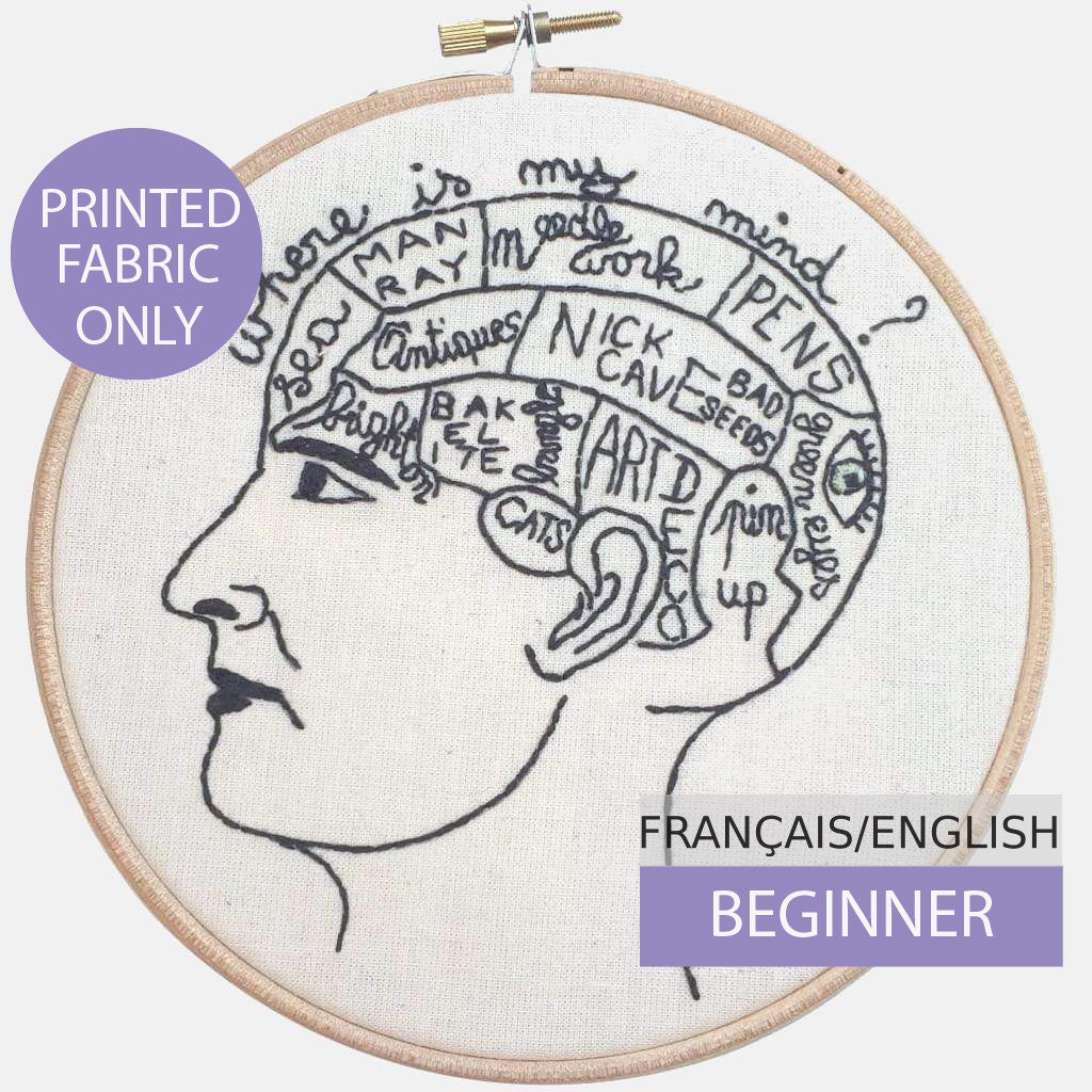 Modern Embroidery Pattern Pre-printed on Fabric Tutorial in | Etsy