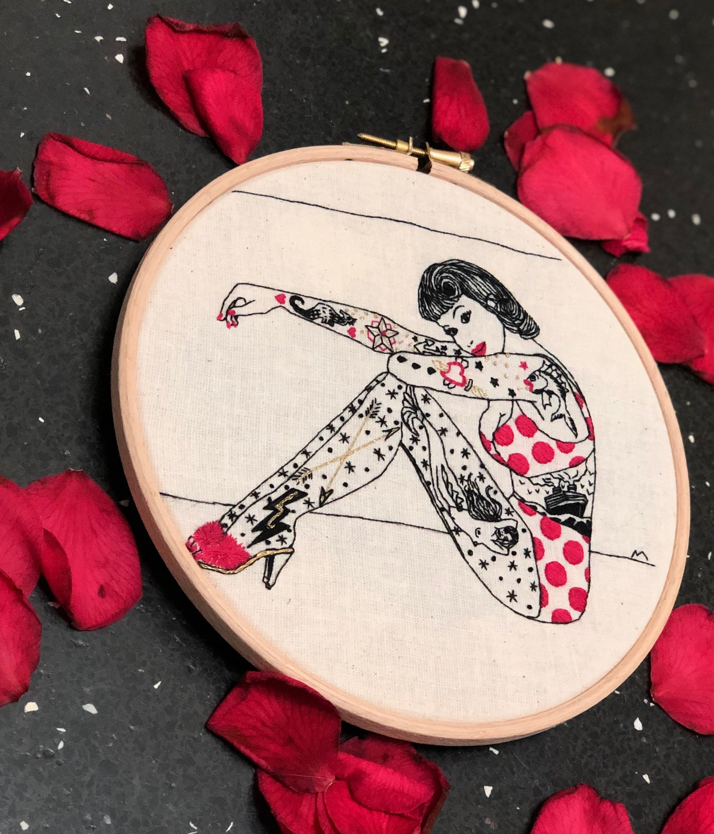 Modern Embroidery Pattern & Tutorial (PDF File, in English), Instant ...