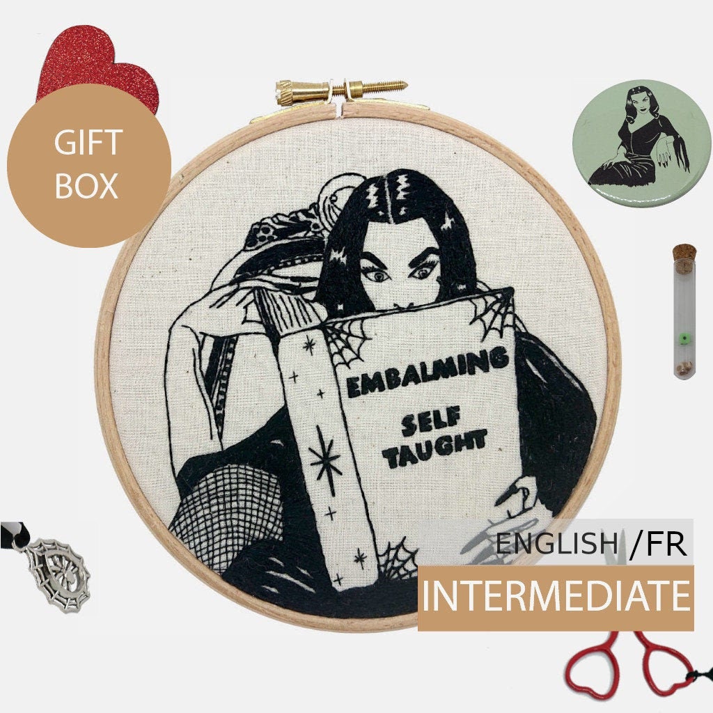 Modern Embroidery Gift Box, Diy Kit, Hand Embroidery Pattern - Tutorial ...