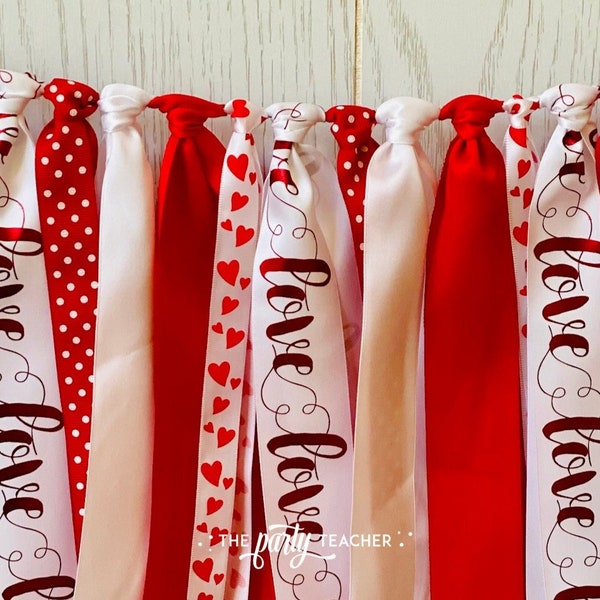 Valentine Bunting - Etsy