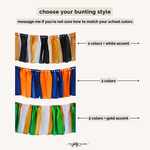 Graduation Party, Graduation Bunting, Green White Bunting, Team Bunting ...