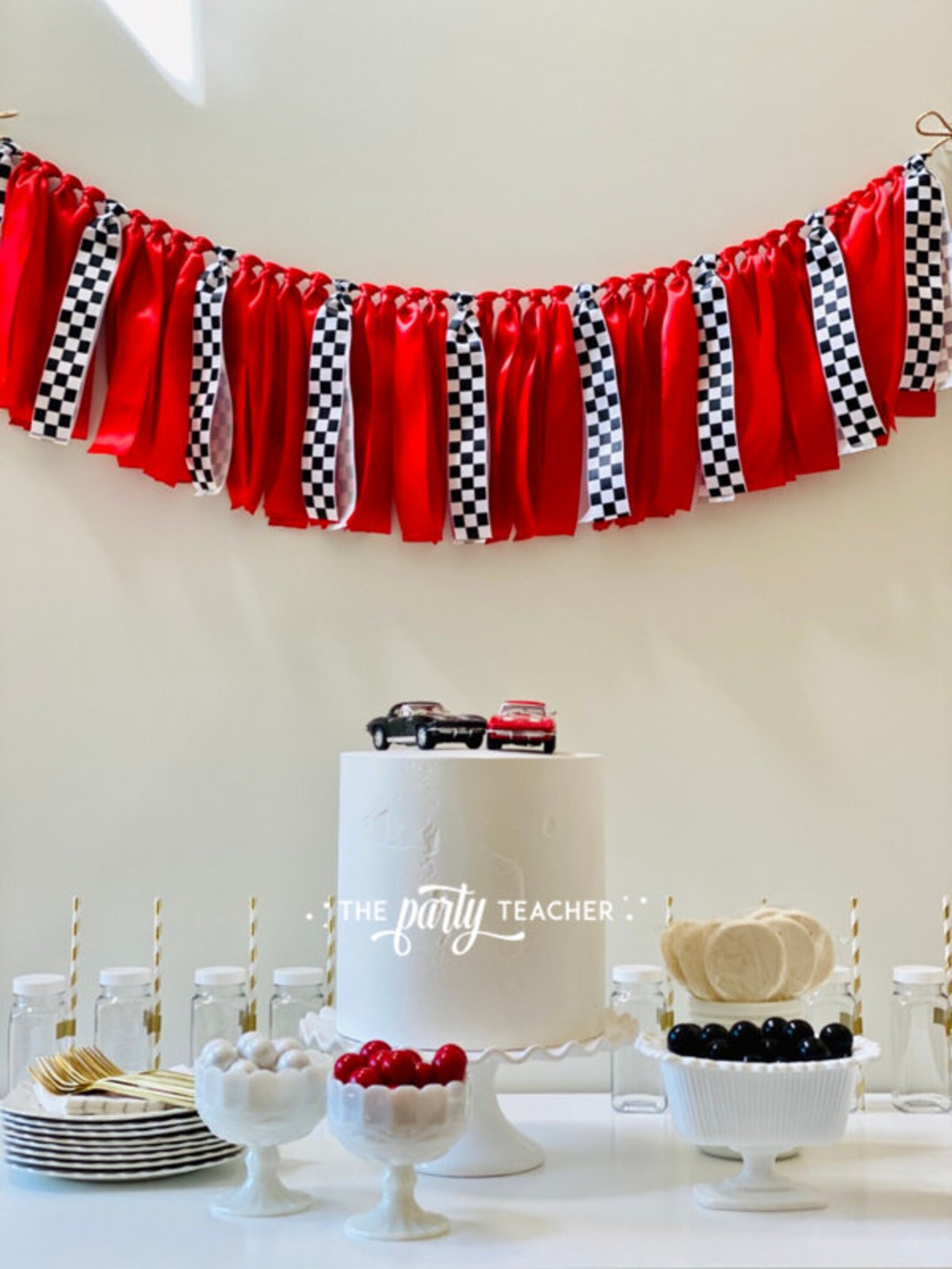 Race Car Ribbon Bunting Race Car Garland Race Car Bunting - Etsy