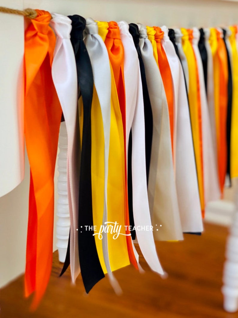 Construction Ribbon Bunting Construction Garland - Etsy