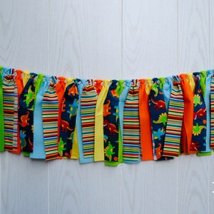 Dinosaur Fabric Bunting, Dinosaur Bunting, Dinosaur Garland, Dinosaur ...