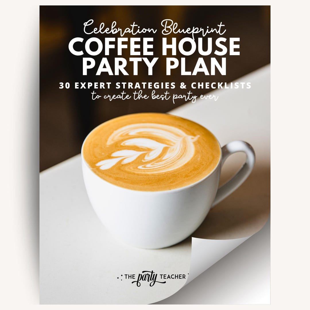 Coffee House Birthday Party Plan: DIY Decor, Menu, Activities for Kids ...