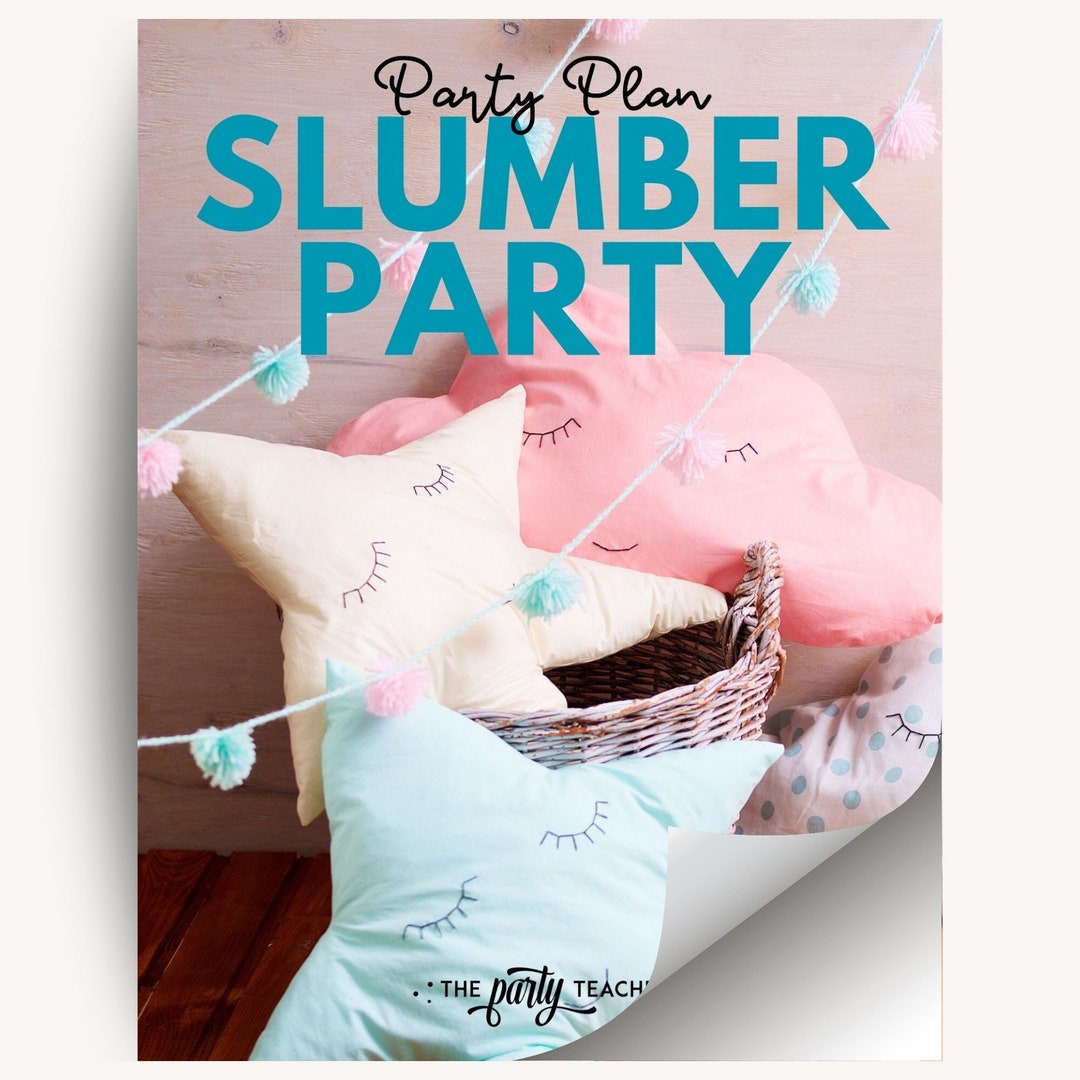 Slumber Party Plan Sleepover Birthday Party Almost Sleepover Planner ...