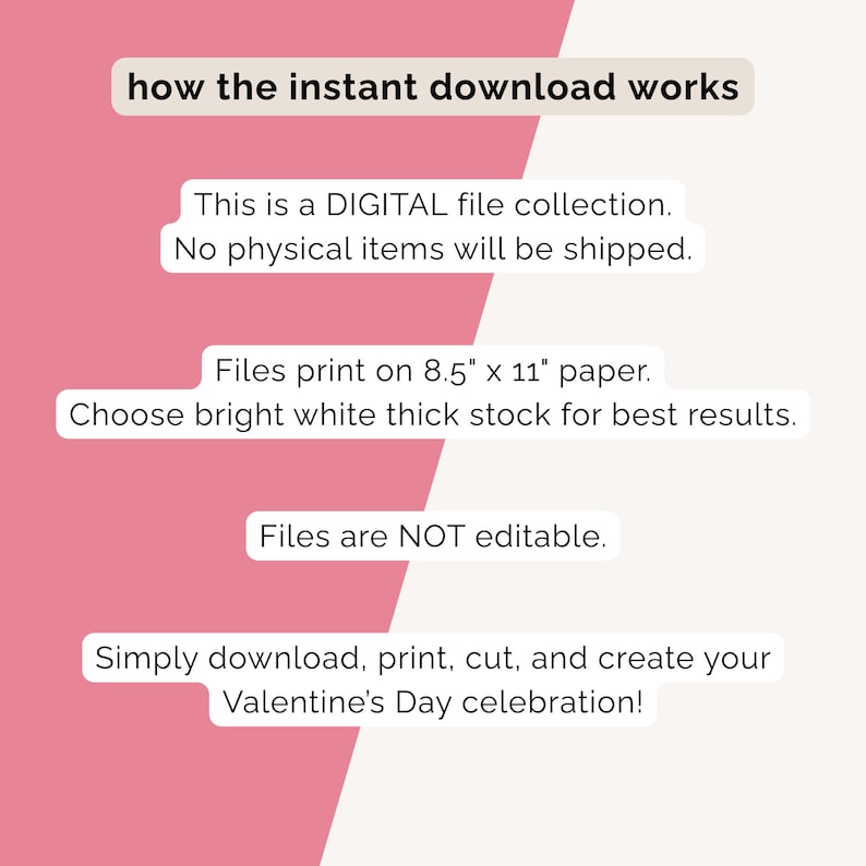 Valentine's Day Party Printables INSTANT DOWNLOAD - Etsy