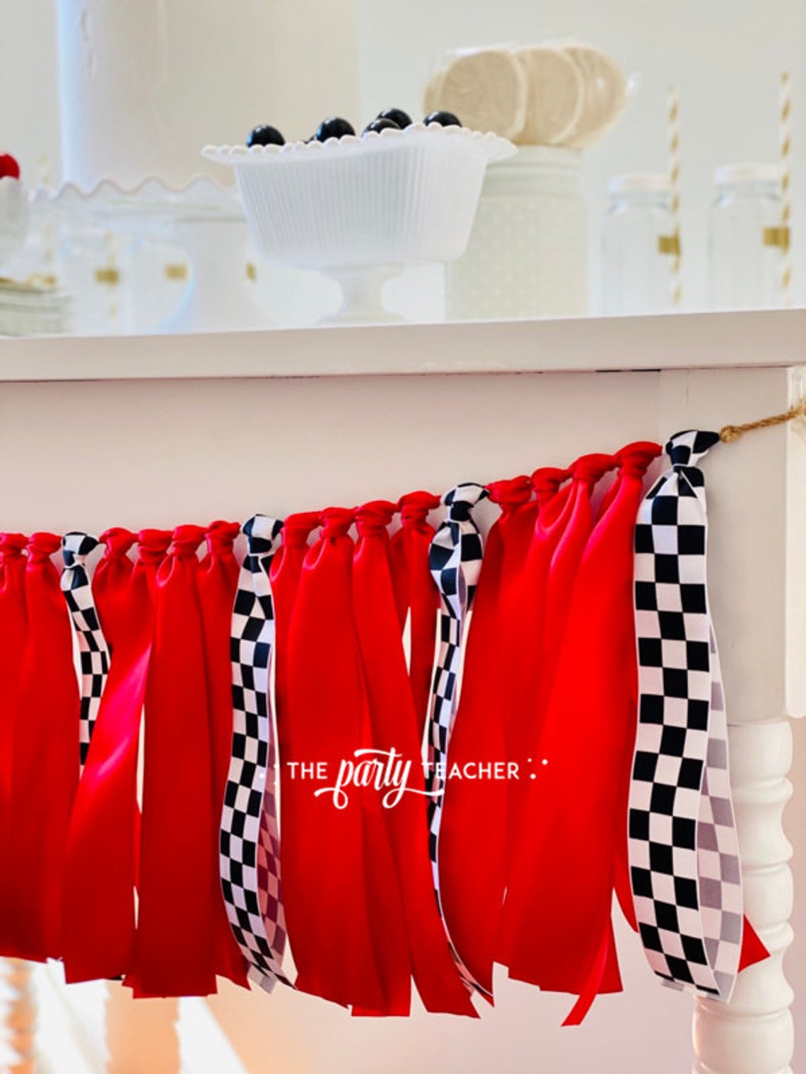 Race Car Ribbon Bunting Race Car Garland Race Car Bunting - Etsy