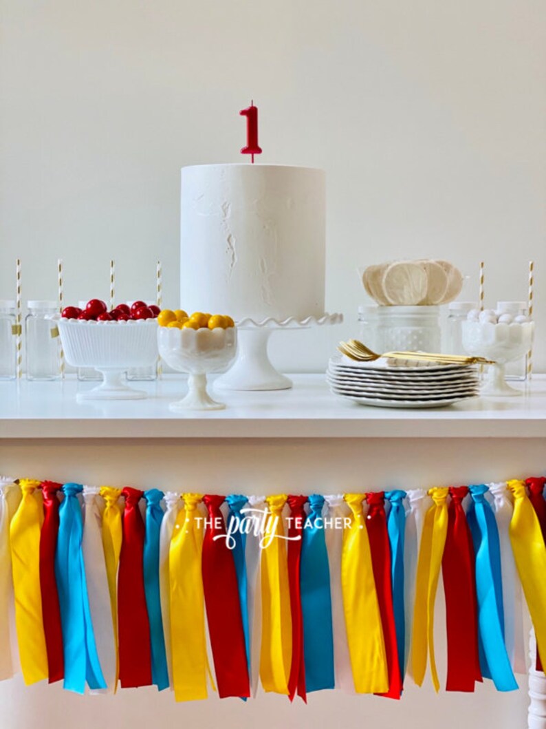 Circus Ribbon Bunting Circus Ribbon Garland Circus Bunting - Etsy