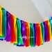 Rainbow Ribbon Bunting, Rainbow Ribbon Garland, Rainbow Garland ...