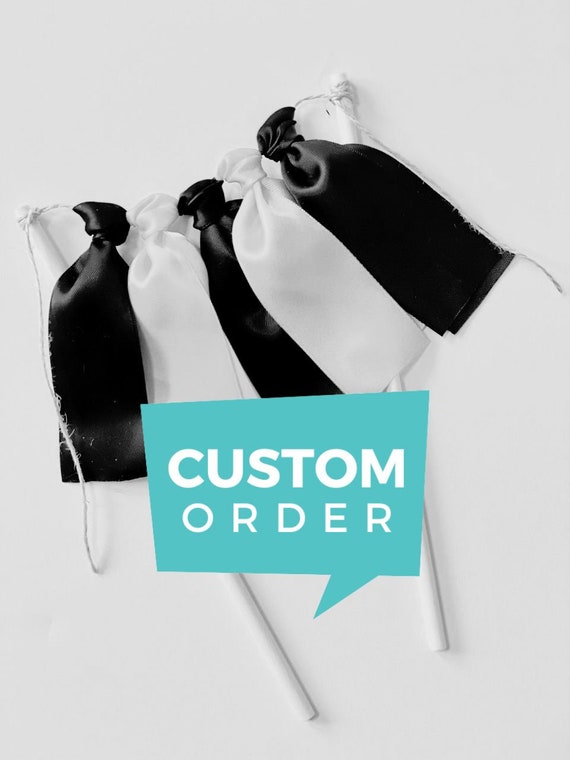 Custom Ribbon Cake Topper, Bunting Cake Topper, Graduation Cake Topper ...