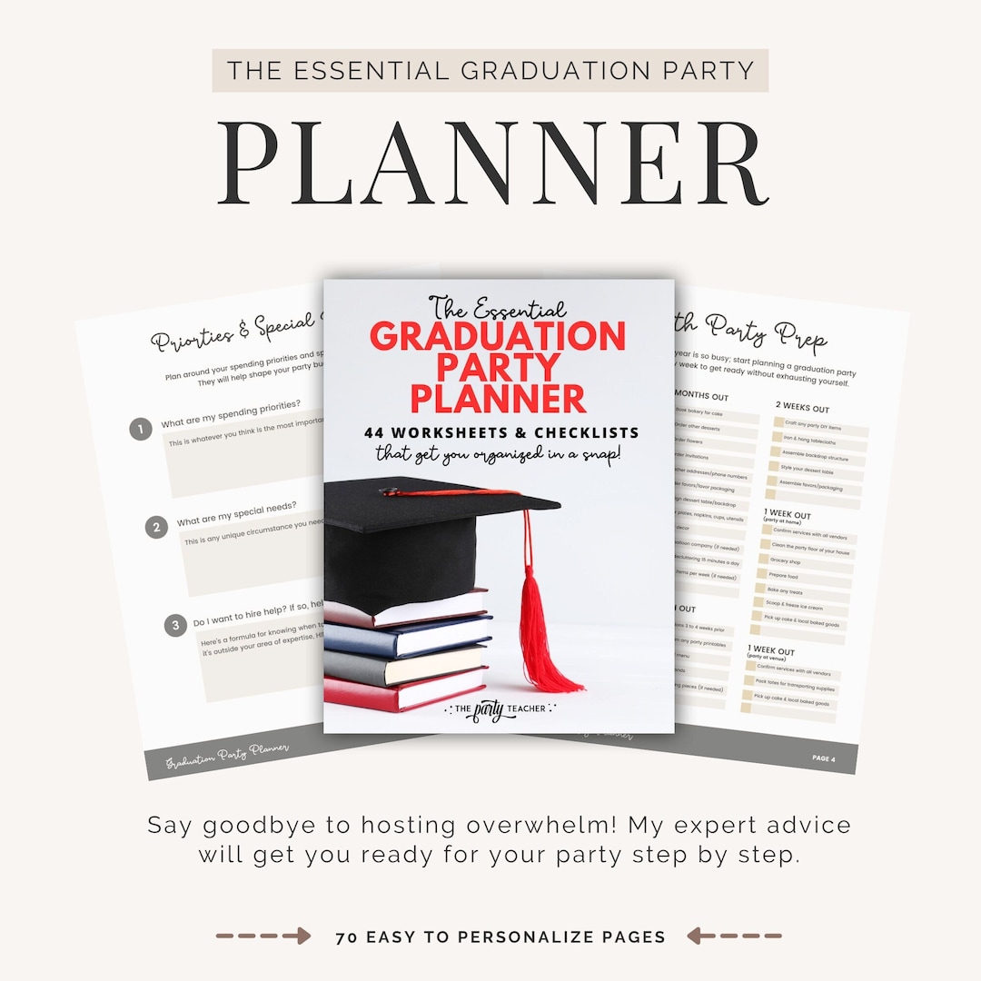 Graduation Party Planner PDF INSTANT DOWNLOAD / Party Planning ...
