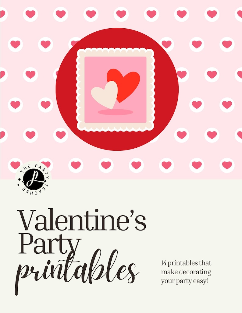 Valentine's Day Party Printables INSTANT DOWNLOAD - Etsy