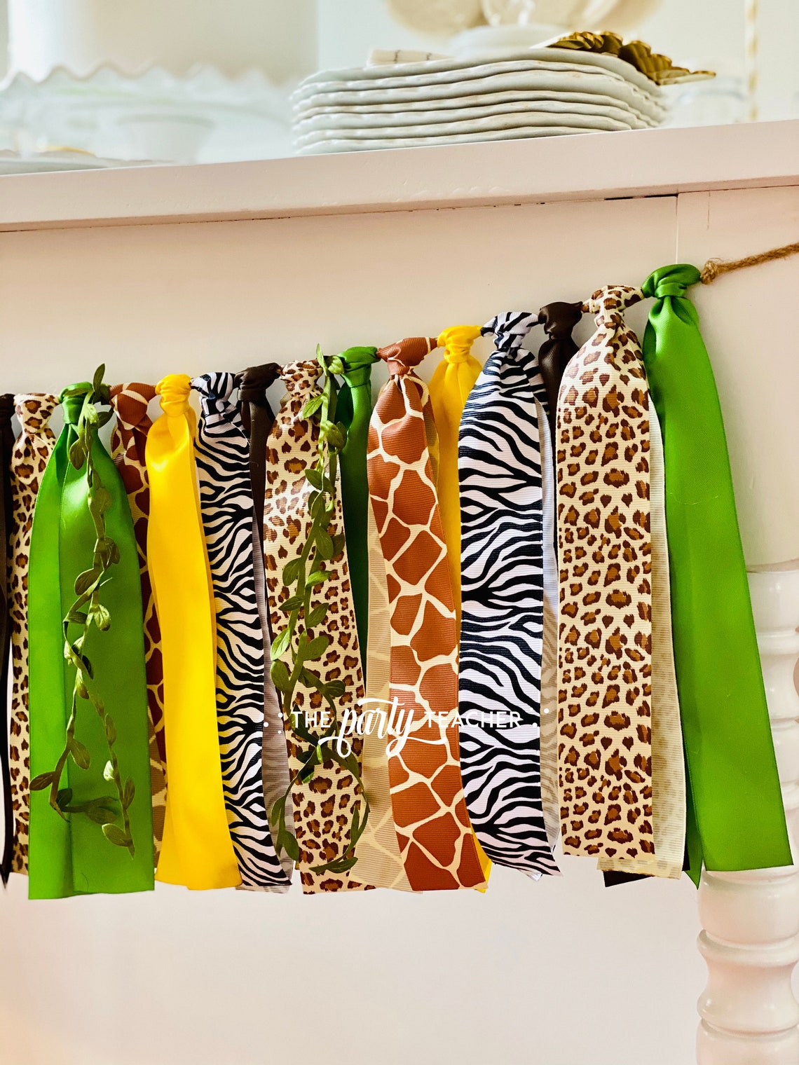 Jungle Safari Ribbon Bunting Jungle Garland Jungle Bunting - Etsy