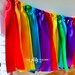 Rainbow Ribbon Bunting, Rainbow Ribbon Garland, Rainbow Garland ...
